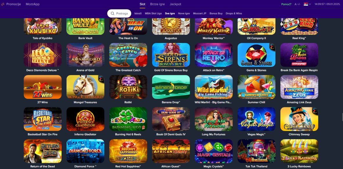 Mozzart Slot Igre: Preko 4000 Prilika Za Veliki Dobitak